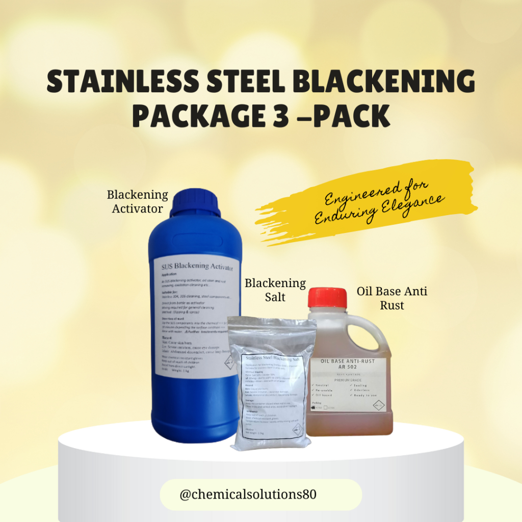 Stainless Steel Blackening Package 3-Pack || Stainless Steel Blackening ...