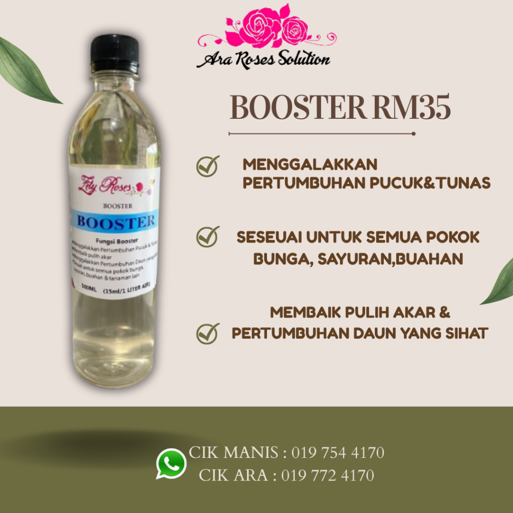 Booster Pokok & Tanaman / Vitamin Pokok & Tanaman dari Taman Zety Roses ...