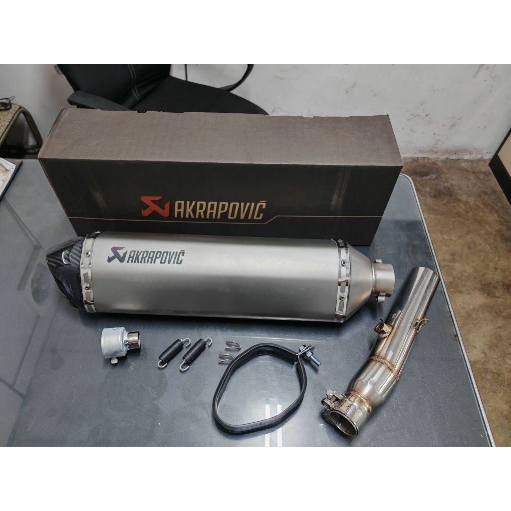 🇲🇾SYM ADXTG 400 sym ADXTG 400 akrapovic panjang grade A plug n play ...