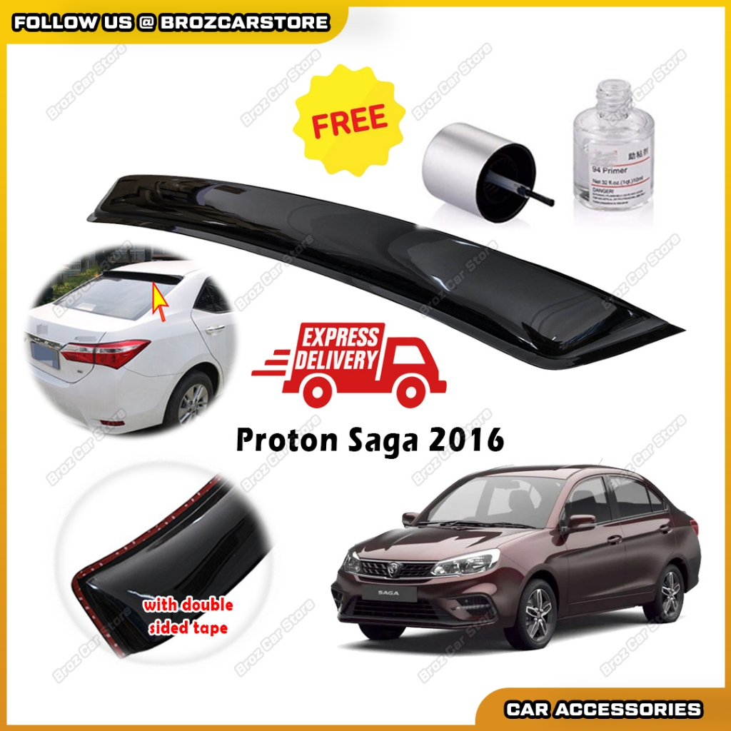 For Proton Saga 2016 Car Rear Wing Visor Windscreen Cermin Belakang ...