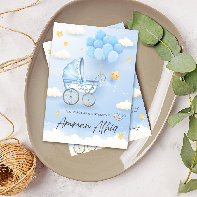 Kad Jemputan Aqiqah/ Kad Kahwin/ Wedding Invitation Card/ Kad Majlis ...