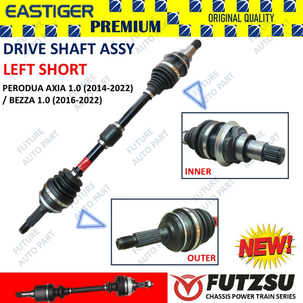 RANDOM BRAND FUTZSU / EASTIGER NEW DRIVE SHAFT - PERODUA AXIA 1.0 (2014 ...