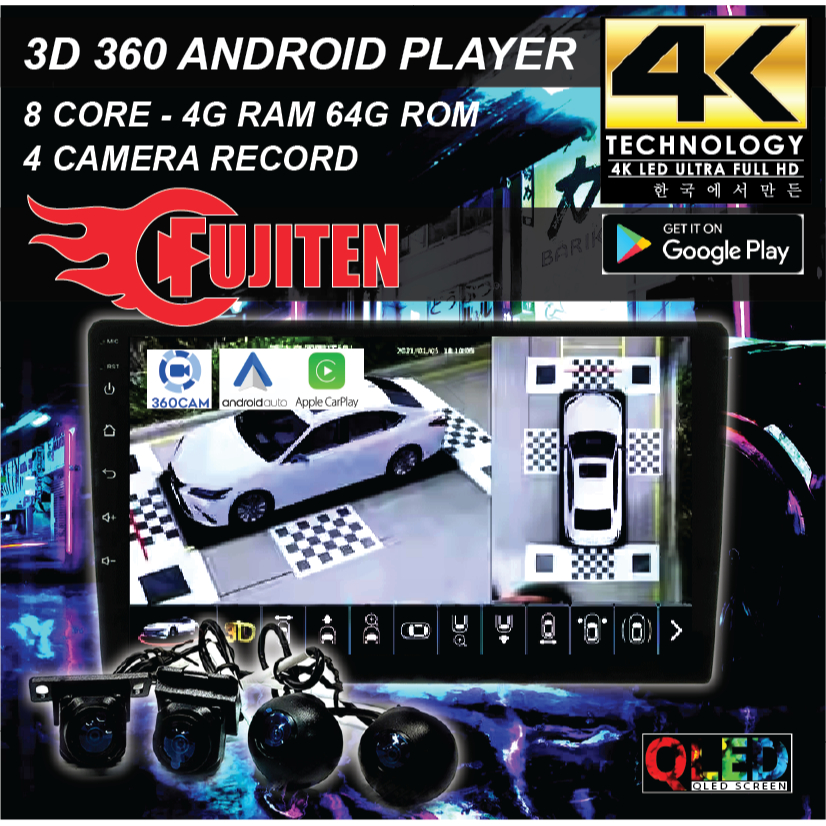 KERETA 3D 360 ANDROID CAR PLAYER 4g ram 64g rom 8 [ OCTA ] core ...