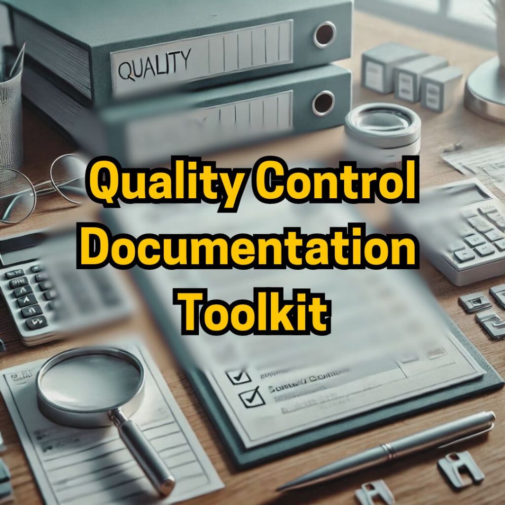 Quality Control Documentation Toolkit (SOP, Manual and records template ...