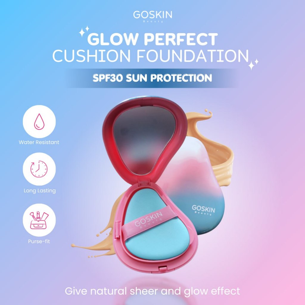 Cushion foundation goskin cushion foundation full coverage 15g | Shopee ...