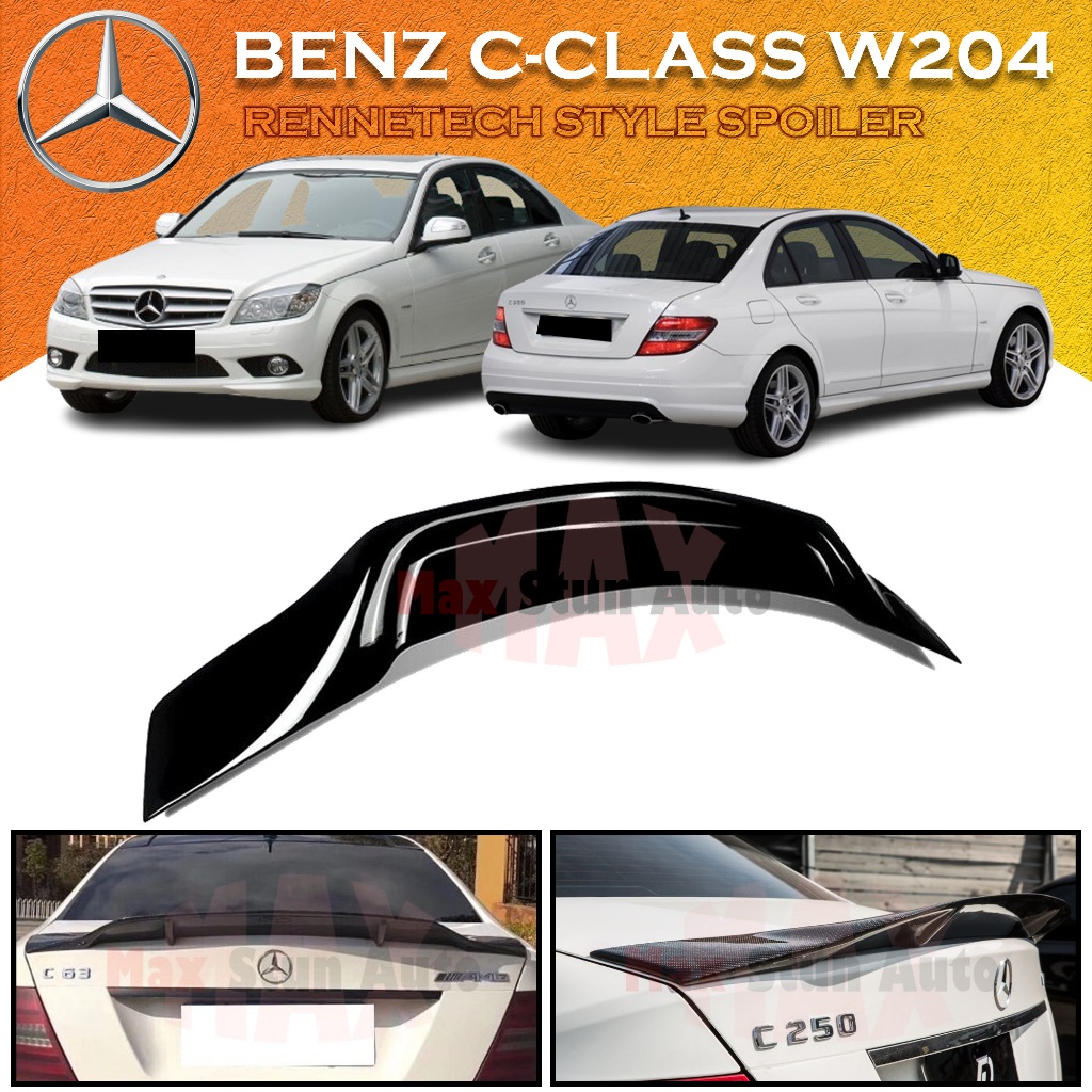MERCEDES BENZ C-CLASS W204 2007-2013 RENNTECH SPOILER DUCKTAIL W204 R ...