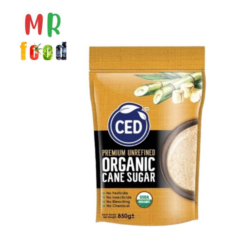 Gula Sugar Brown Perang Organic Sugar Cane CED Halal Organik Raw Tebu Asli 500g | 850g | 900g ...