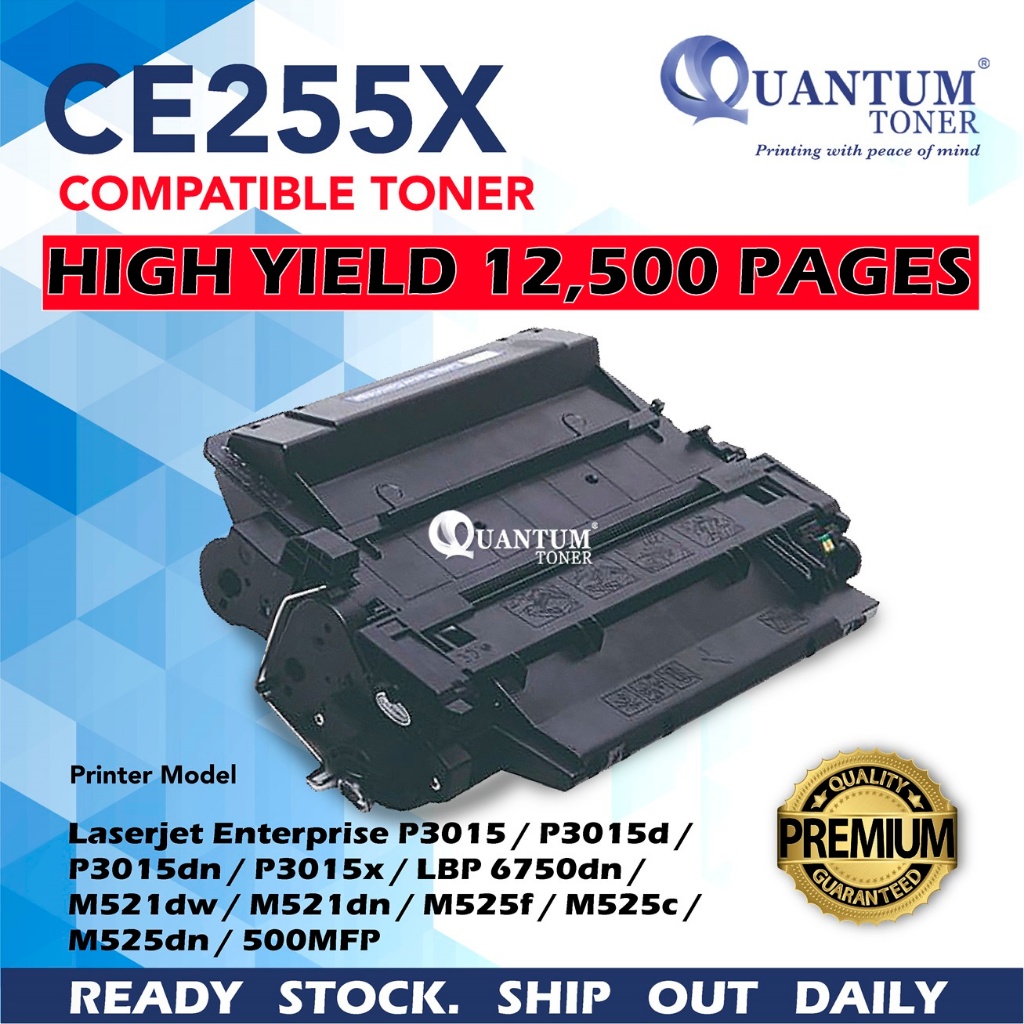 Compatible Toner 55A CE255A CE255X for HP LaserJet P3010 P3015 P3015d ...