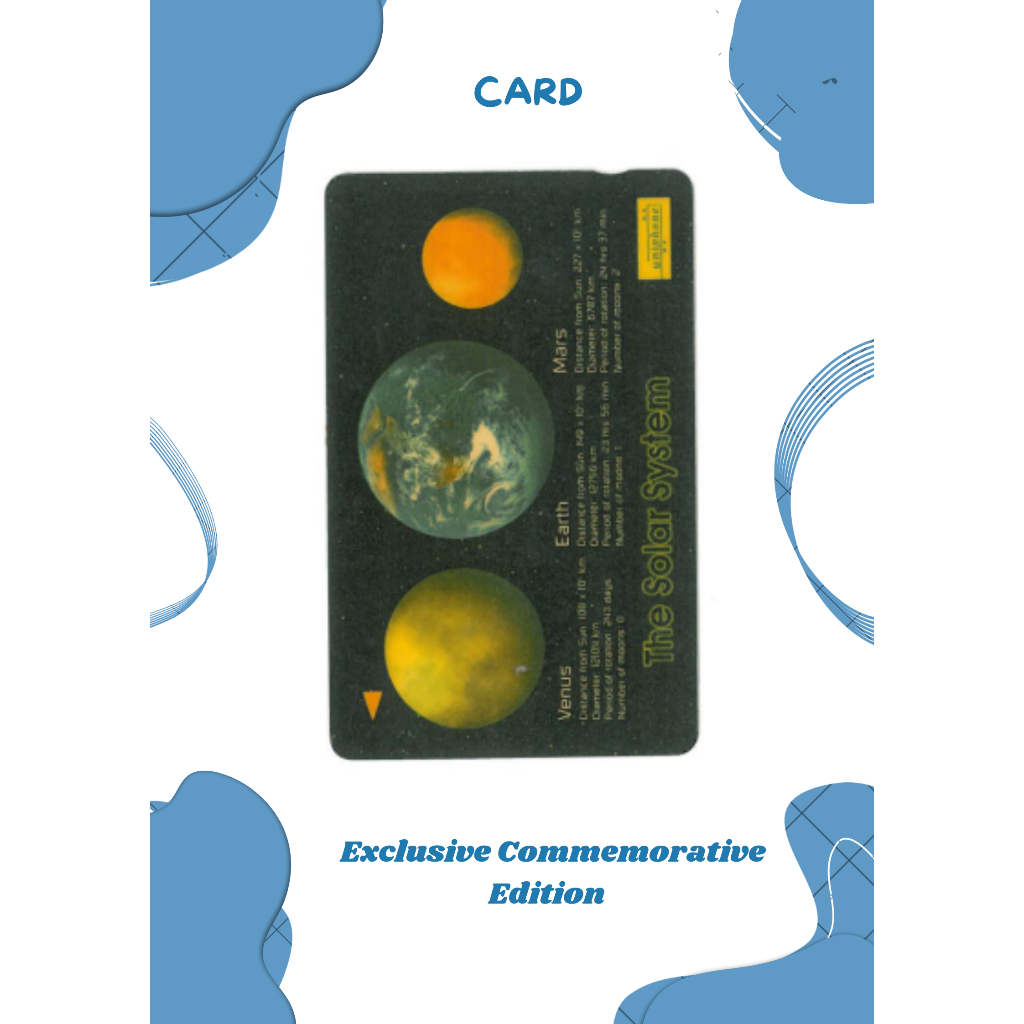 The Solar System Card - Exclusive Commemorative Edition | Shopee Malaysia