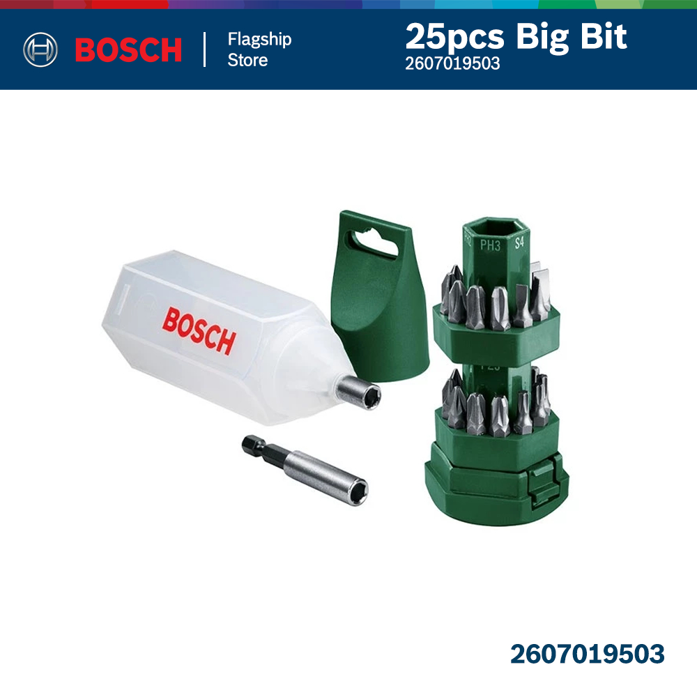 Bosch 25pcs Big Bit Screwdriver Bit Set - 2607019503 | Shopee Malaysia