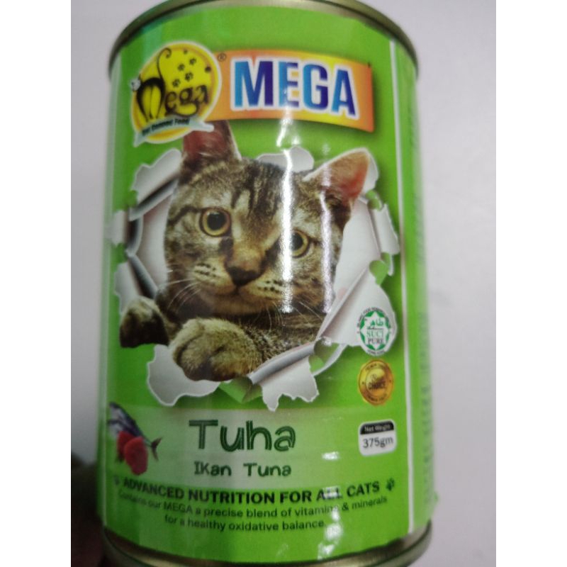 MEGA CAN CAT FOOD TUNA 375G | Shopee Malaysia