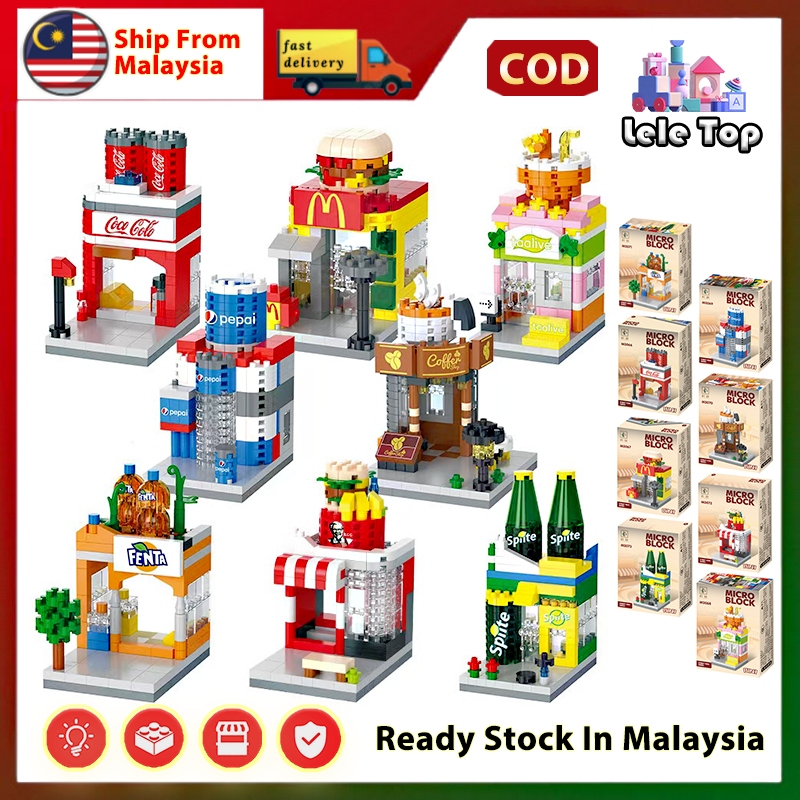 City Street View Mini Model Building Blocks Compatible City 8 in 1 Set ...