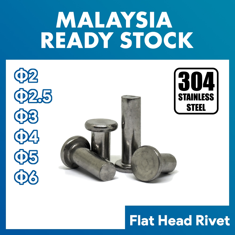 [New Arrival] Flat Head Rivet | 304 Stainless Steel | Durable Fastening ...