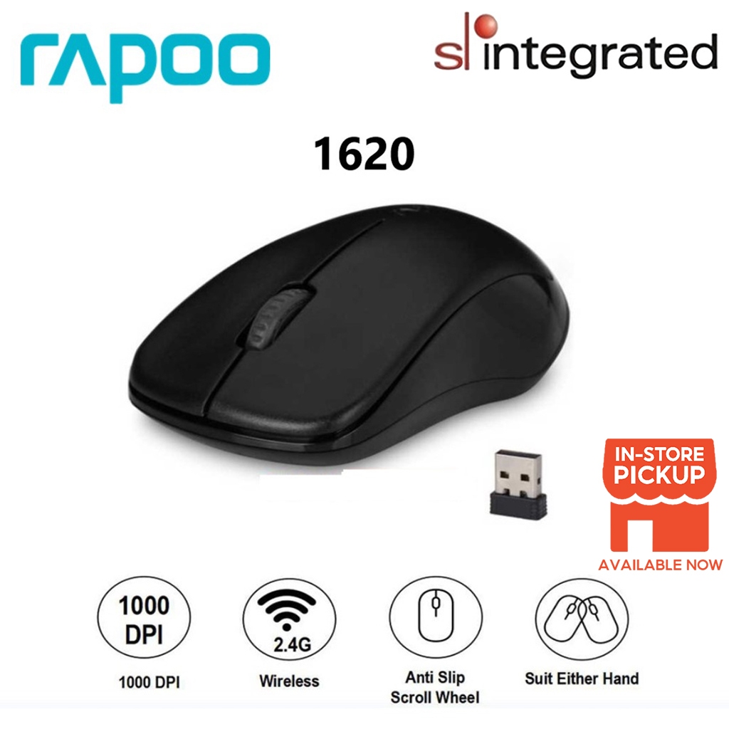 Rapoo 1620 Wireless Optical Mouse | Shopee Malaysia