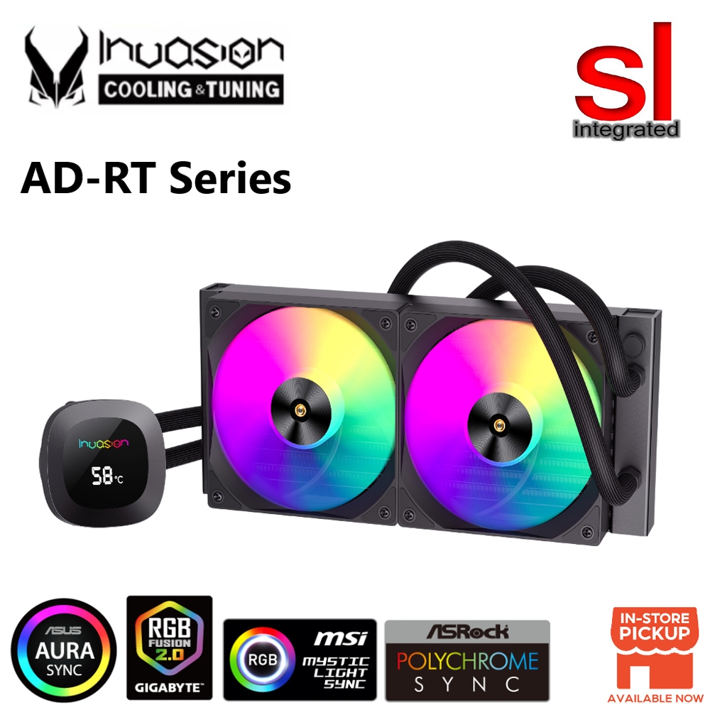 Invasion AD-RT Series CPU Liquid Cooler with Real-Time Temperature ...