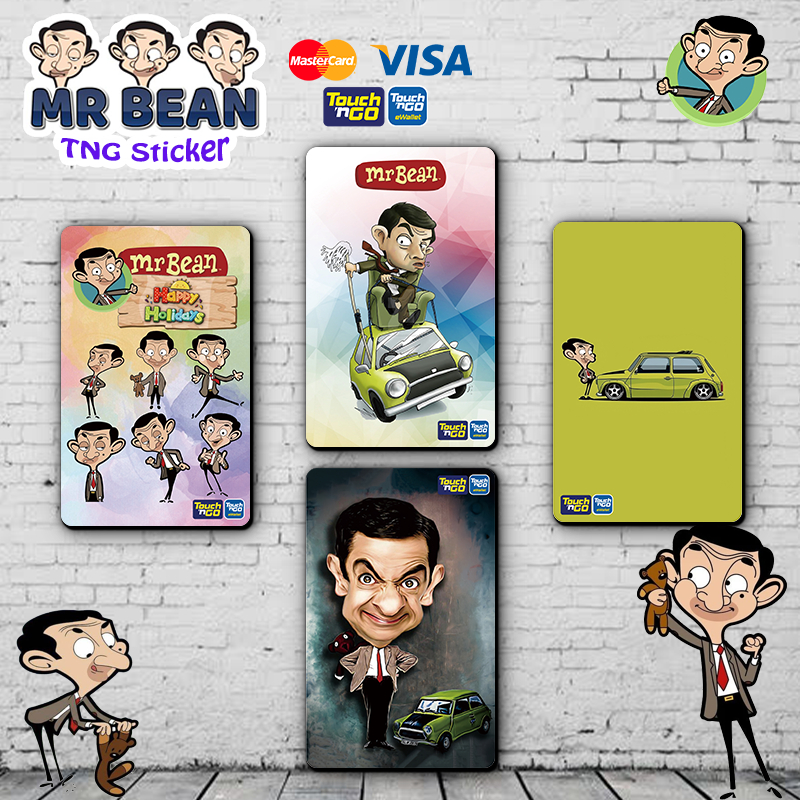 Mr Bean Cartoon Tng Sticker - Touch N Go Sticker/Bank Card Sticker ...
