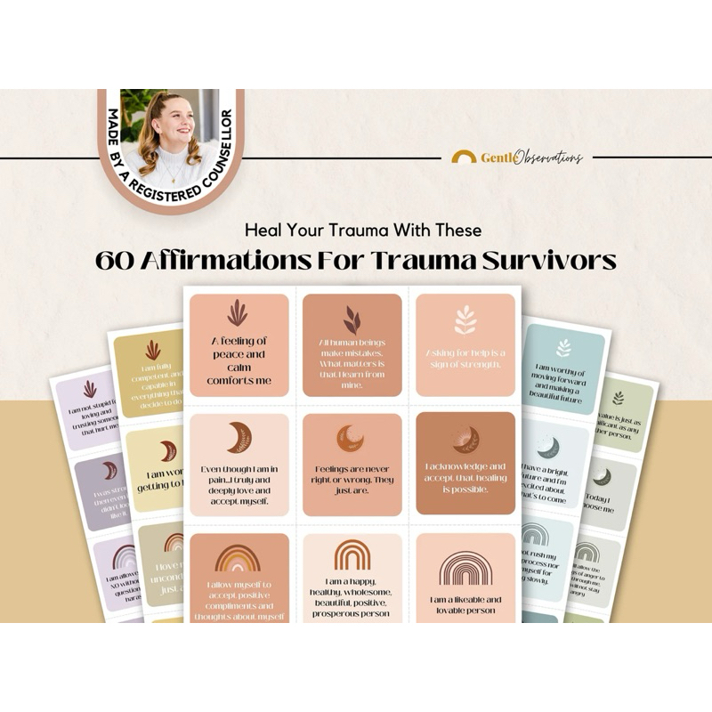 Affirmations for Trauma Survivors, Anxiety Coping Statements, Anxiety ...