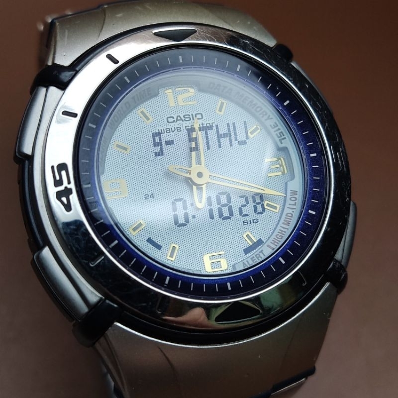 Authentic Vintage Casio Wave Ceptor Digi-Ana WVX-100J Men Watch ...