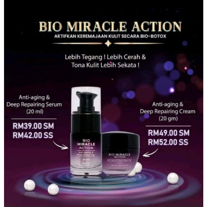 JRM BIO MIRACLE ACTION SERUM / CREAM | Shopee Malaysia