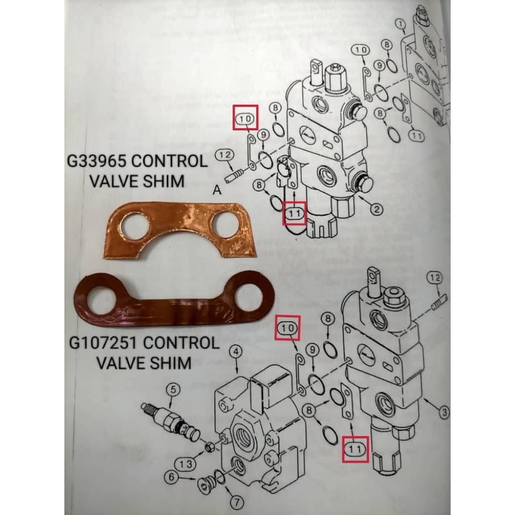 Backhoe CASE 580 Control Valve Copper Shim | Shopee Malaysia