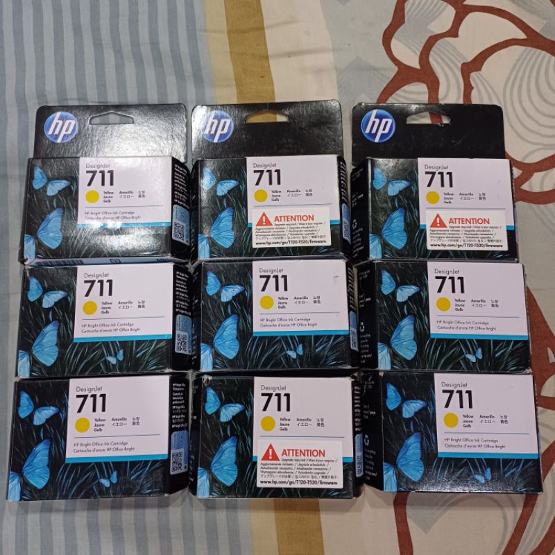 HP 711 CZ132A 29ML YELLOW INK CARTRIDGE ORIGINAL EXPIRED | Shopee Malaysia