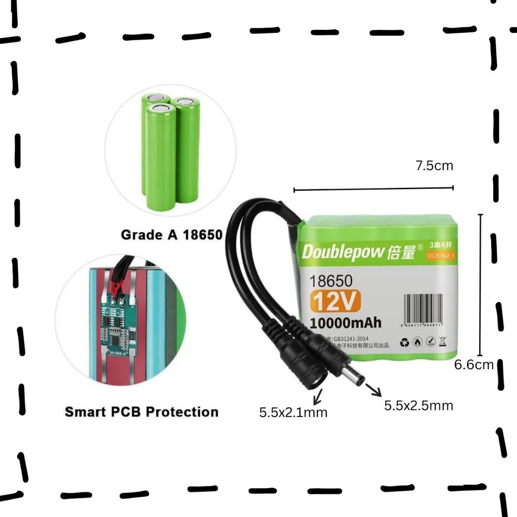 Rechargeable Battery 12V Lithium/ Power Backup / Uninterrupted Power ...