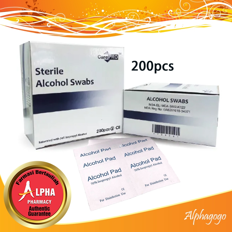 CarePRO Sterile Alcohol Swabs (100 pcs / 200 pcs) | Shopee Malaysia