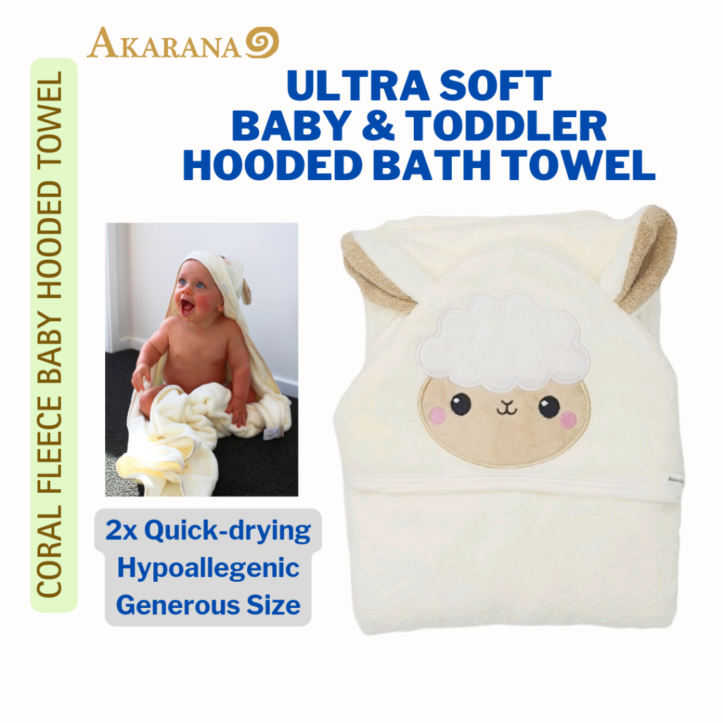 Akarana Baby Tuala Baby Serap Air Budak Mandi Microfiber Coral Fleece ...