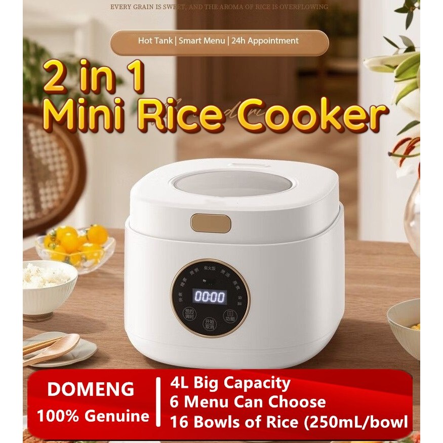 Mini Rice Cooker electric caldron with Non-stick Pot and Steamer Low ...