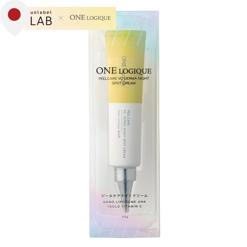 ONE LOGIQUE OL peelcare VC derma night spot cream Nano lipodome AHA&Gold vitamin C Made in Japan ...