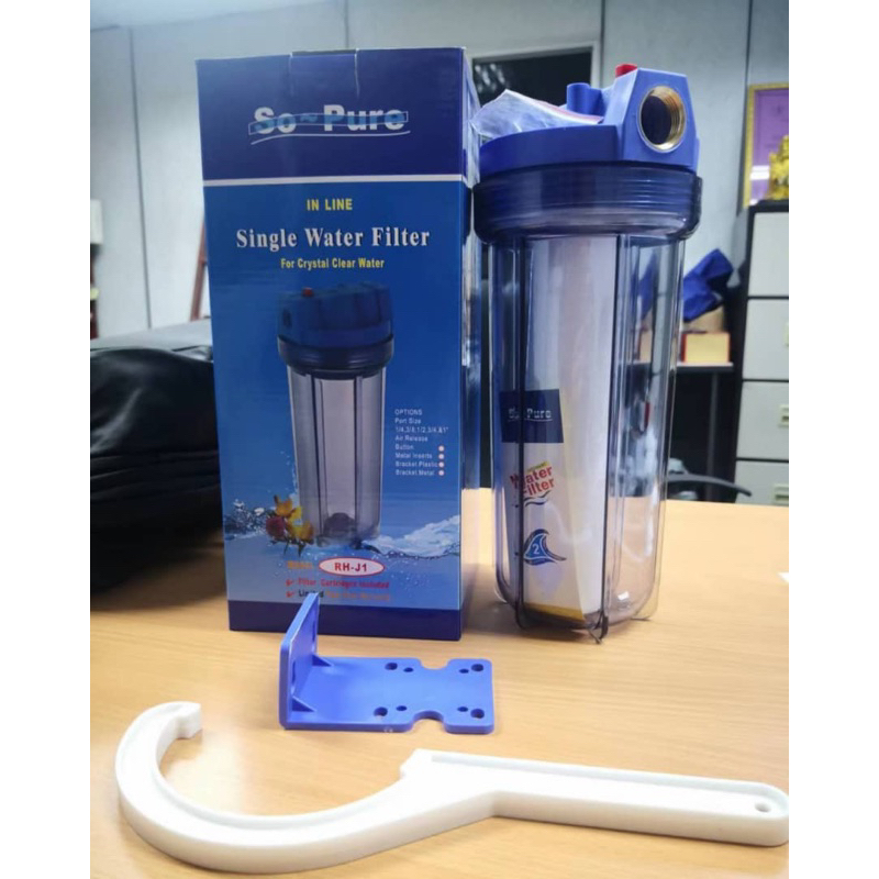 Casing Water Filter 3/4" So-Pure Pressure Relief Normal Set Single ...