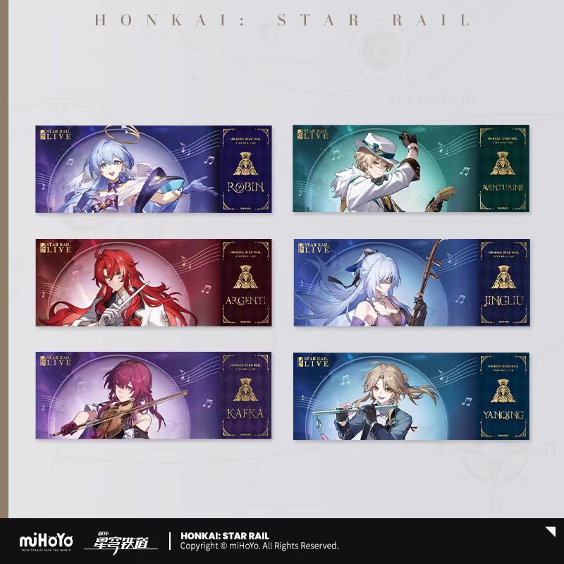 Honkai starail official merch live concert series laser collectible ...