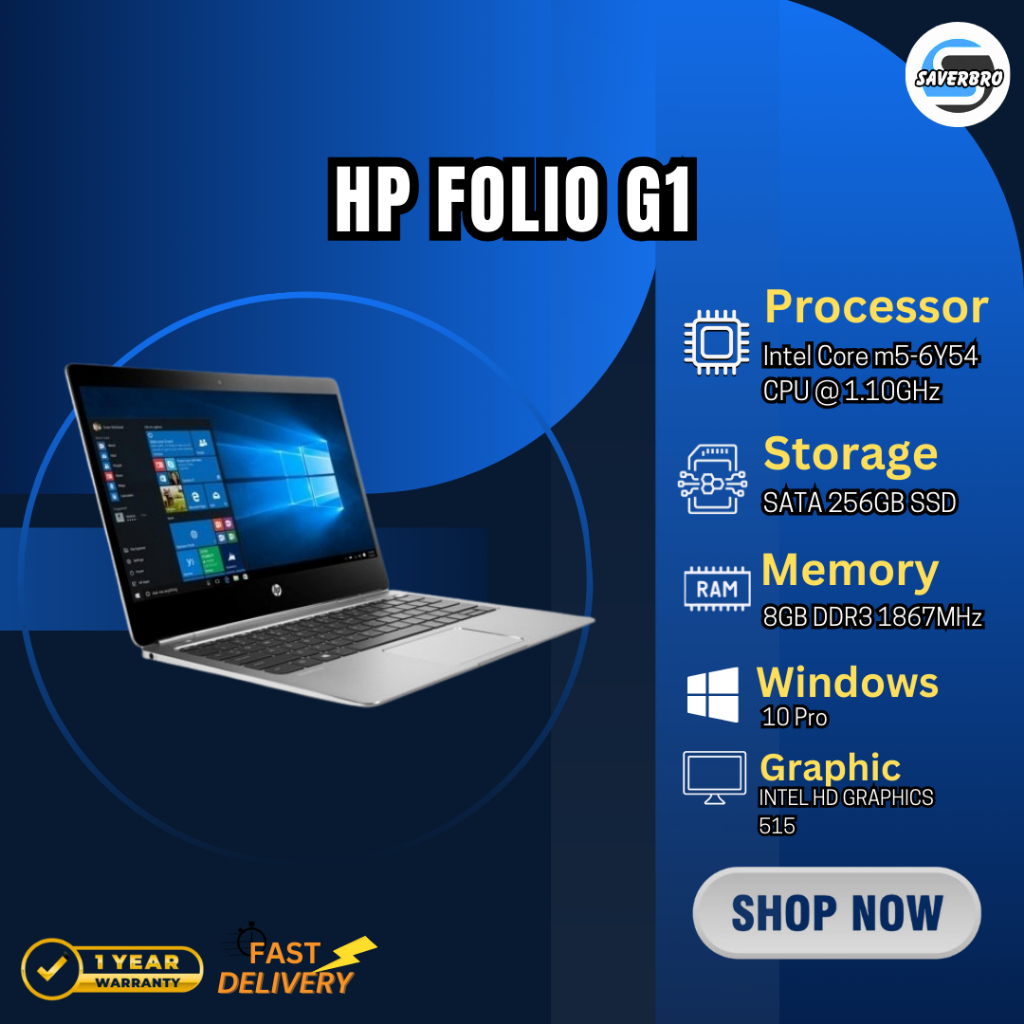HP FOLIO G1 (WINDOWS 10 PRO) | Shopee Malaysia