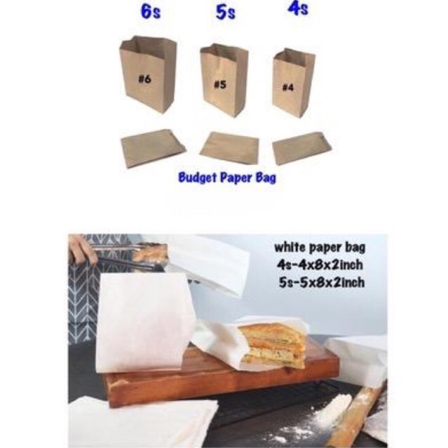 BP PLASTIC / Paper Bag 4s 5s 6s (100pcs±)-Brown- 3size Craft Paper Bag /Gift Bag / Beg Kertas ...