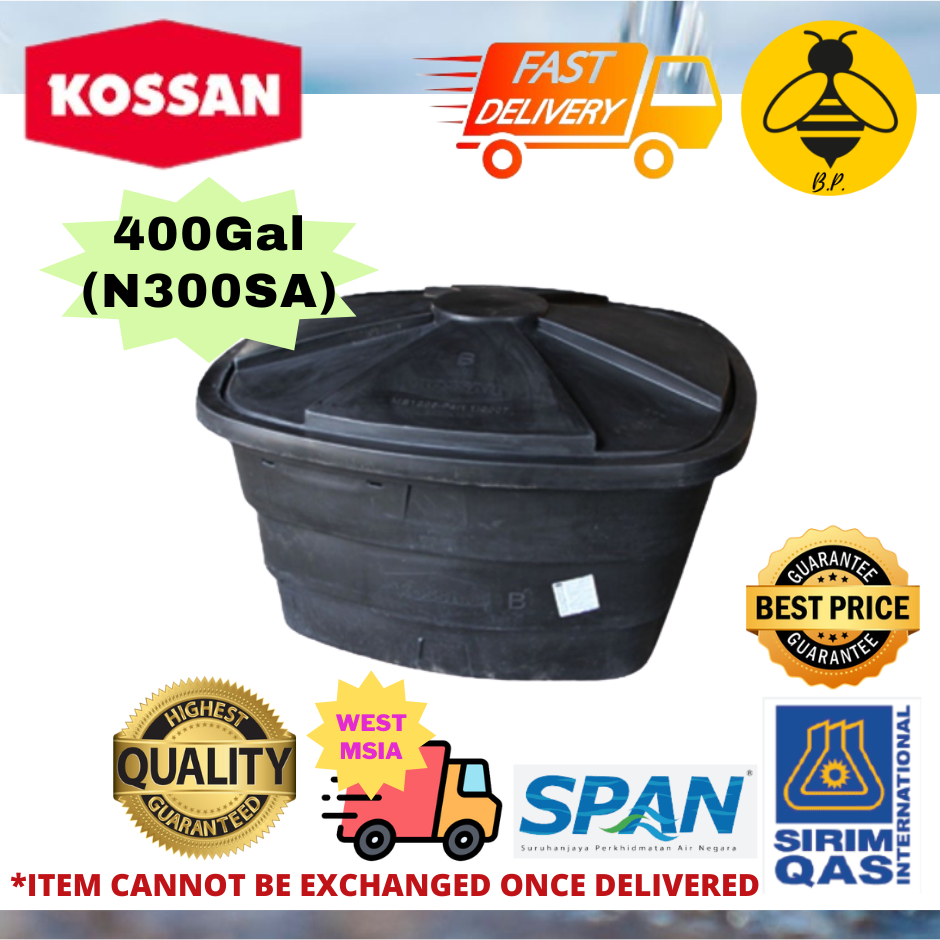 Polytank Poly Tank KOSSAN 400GAL (N300SA) PE POLY SQUARE WATER TANK ...