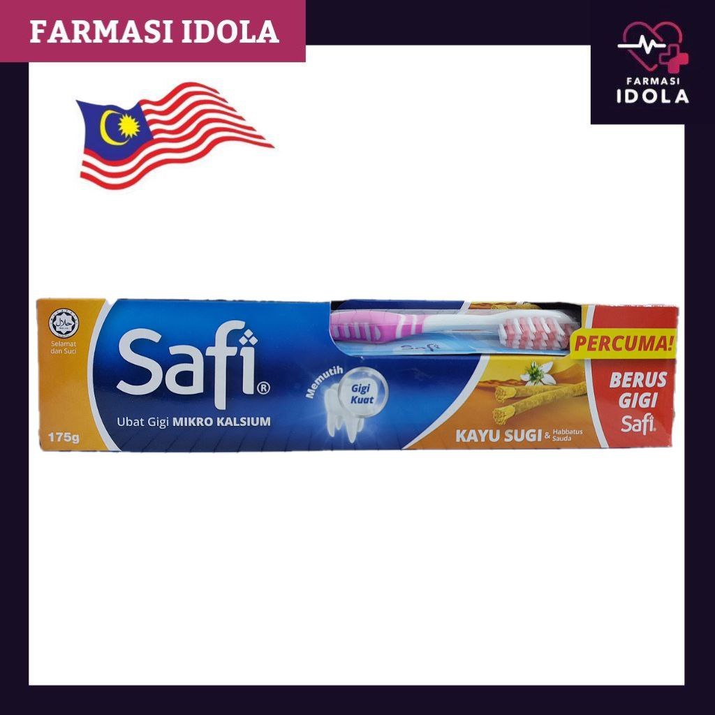 Safi Toothpaste / Safi Ubat Gigi 175g (FREE TOOTHBRUSH) | Shopee Malaysia