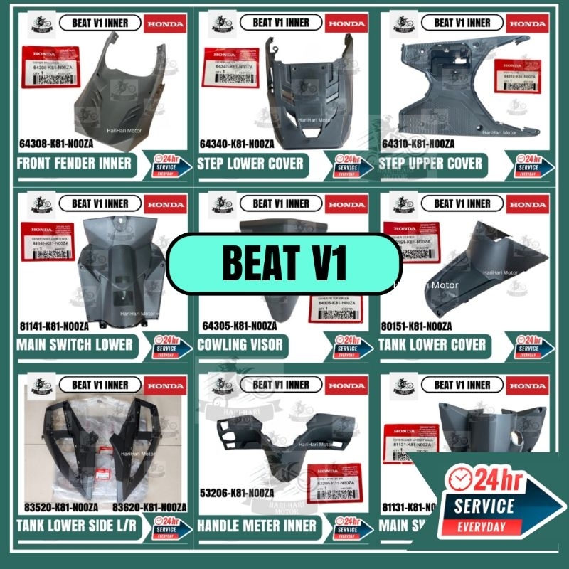 HONDA BEAT 110 V1 K81 Body Inner Set Original Bahagian Part Inner ...