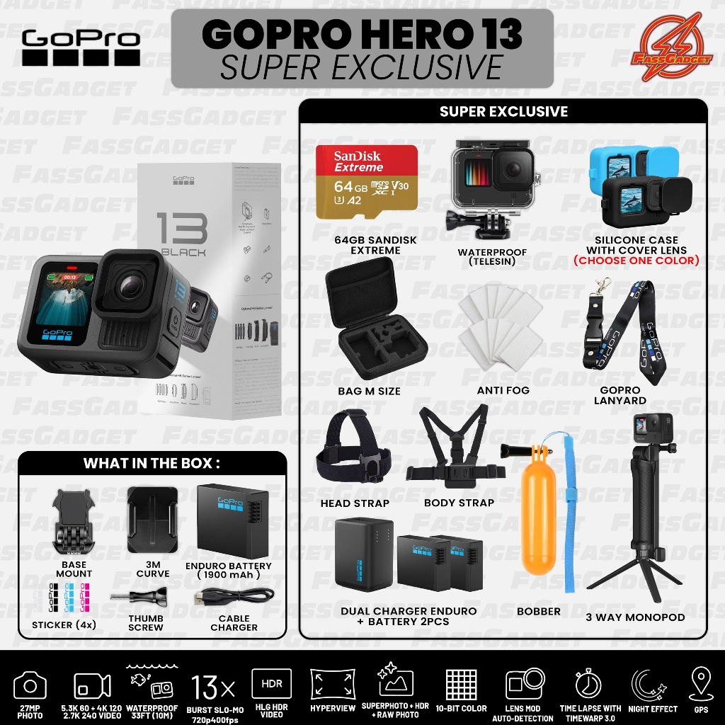 (🔥NEW LAUNCH🔥) GOPRO HERO 13 BLACK (ORIGINAL 1 YEAR MALAYSIA WARRANTY ...