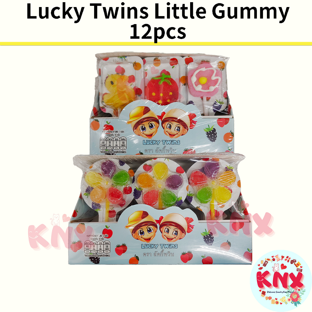Lucky Twins Gula Gula Gummy Comel | Little Gummy Lollipop 12pcs ...