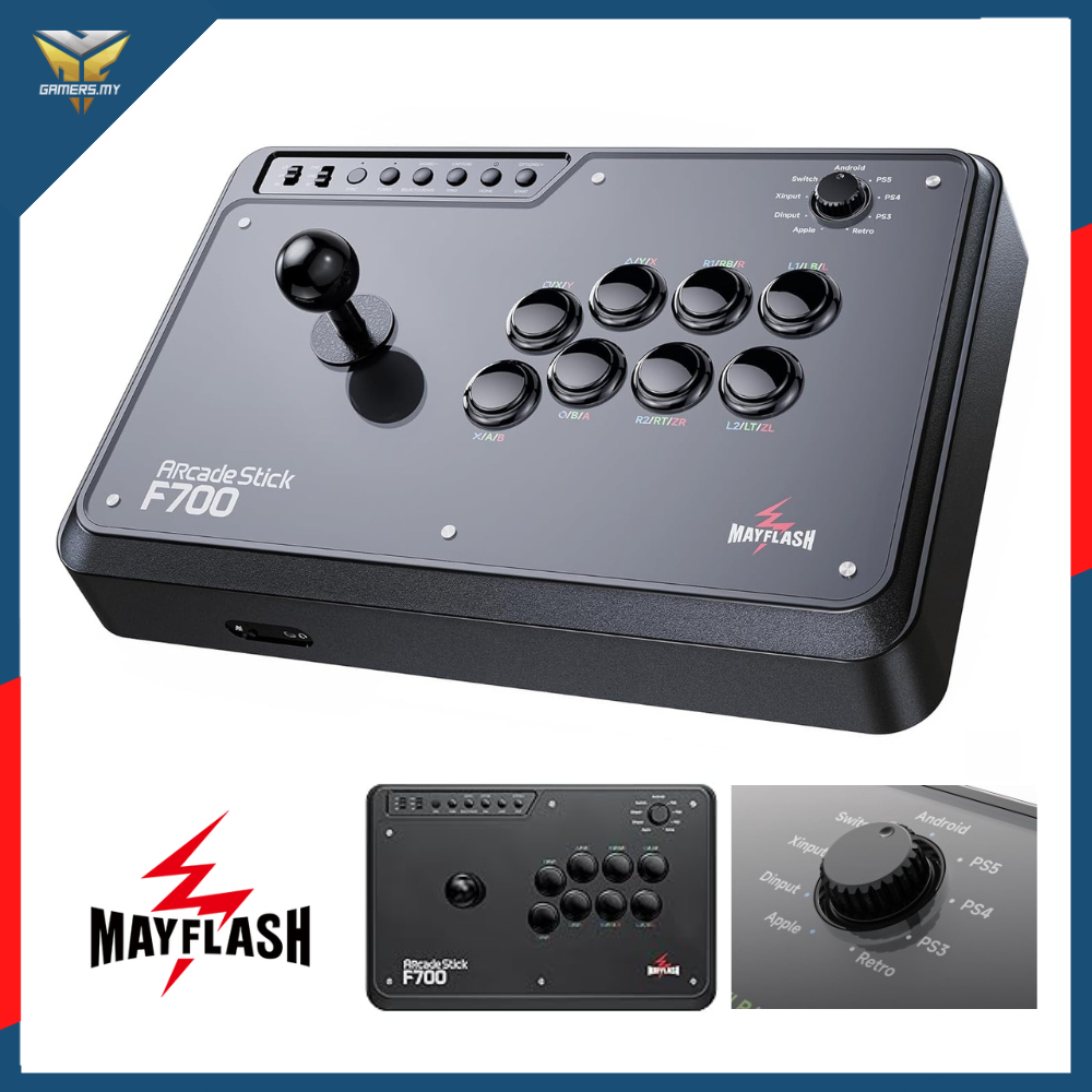 MAYFLASH Arcade Stick F700 Fightstick Wireless Bluetooth 2.4G Receiver and Wired Connection ...