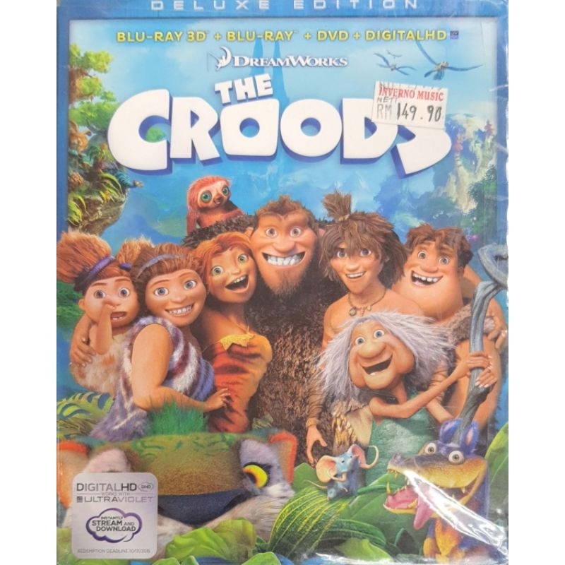 The Croods - Movie (BluRay 3D + BluRay + DVD + Digital HD) | Shopee ...