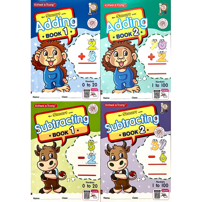 Kohwai & Young - Get Smart with Adding & Subtracting Practice Book 1-2 ...