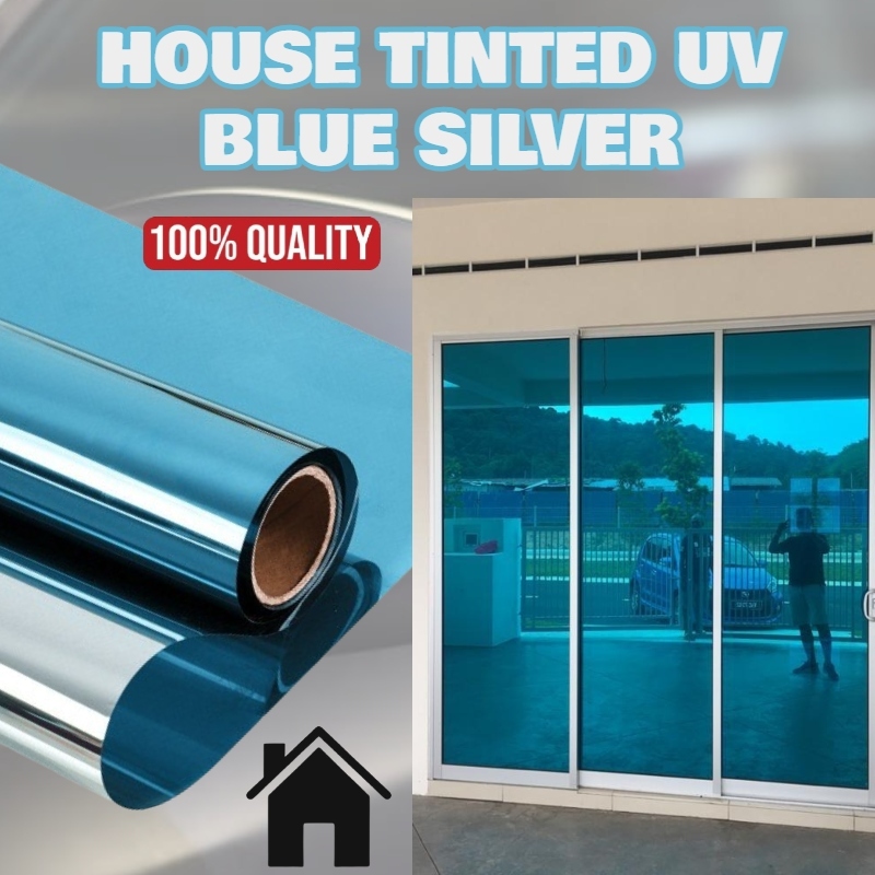 Tinted Rumah UV Blue Silver / House Tinted Window Film | Shopee Malaysia