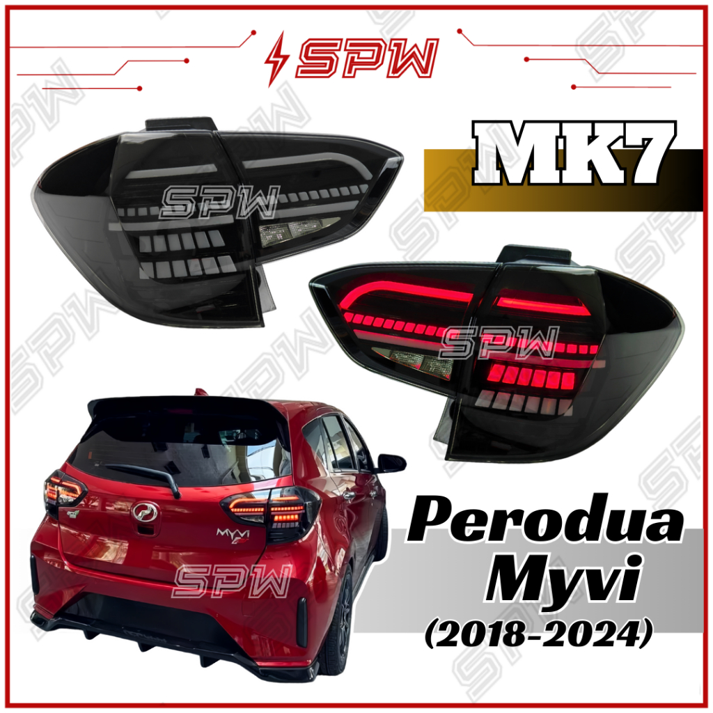 Perodua Myvi (2018-2025) MK7 Tail Lamp Taillamp Tail Light MG3 G3 DRL ...