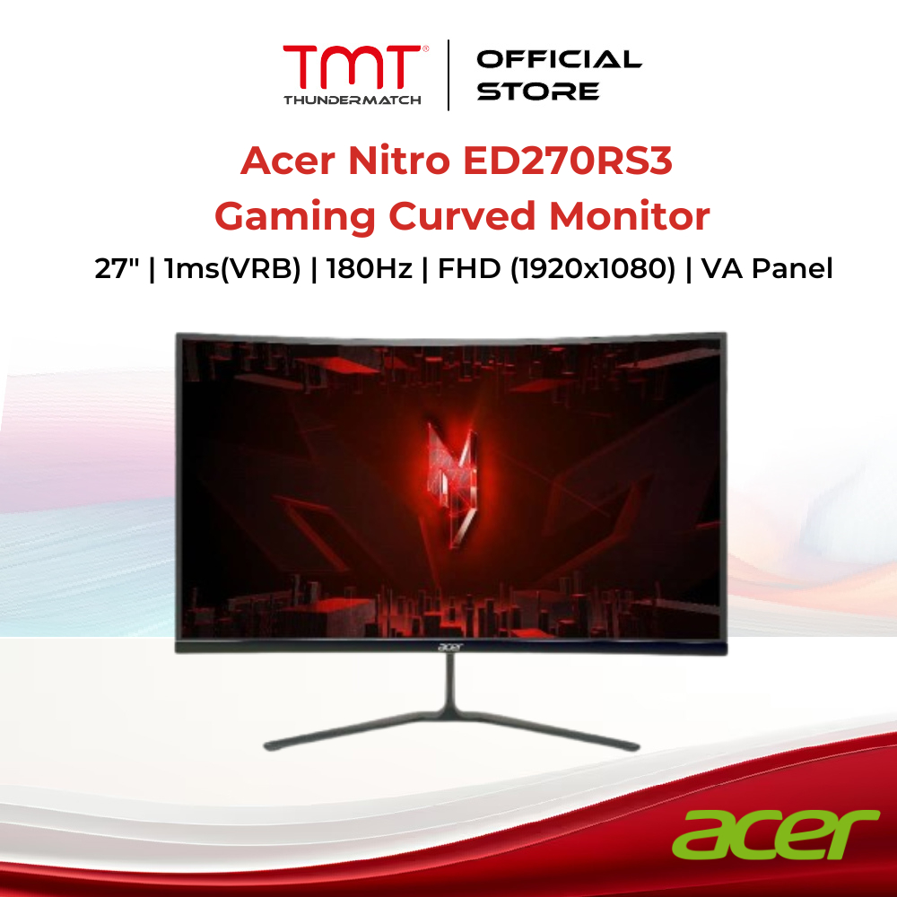 Acer Nitro ED270RS3 Gaming Curved Monitor | 27" | 1ms(VRB) | 180Hz ...