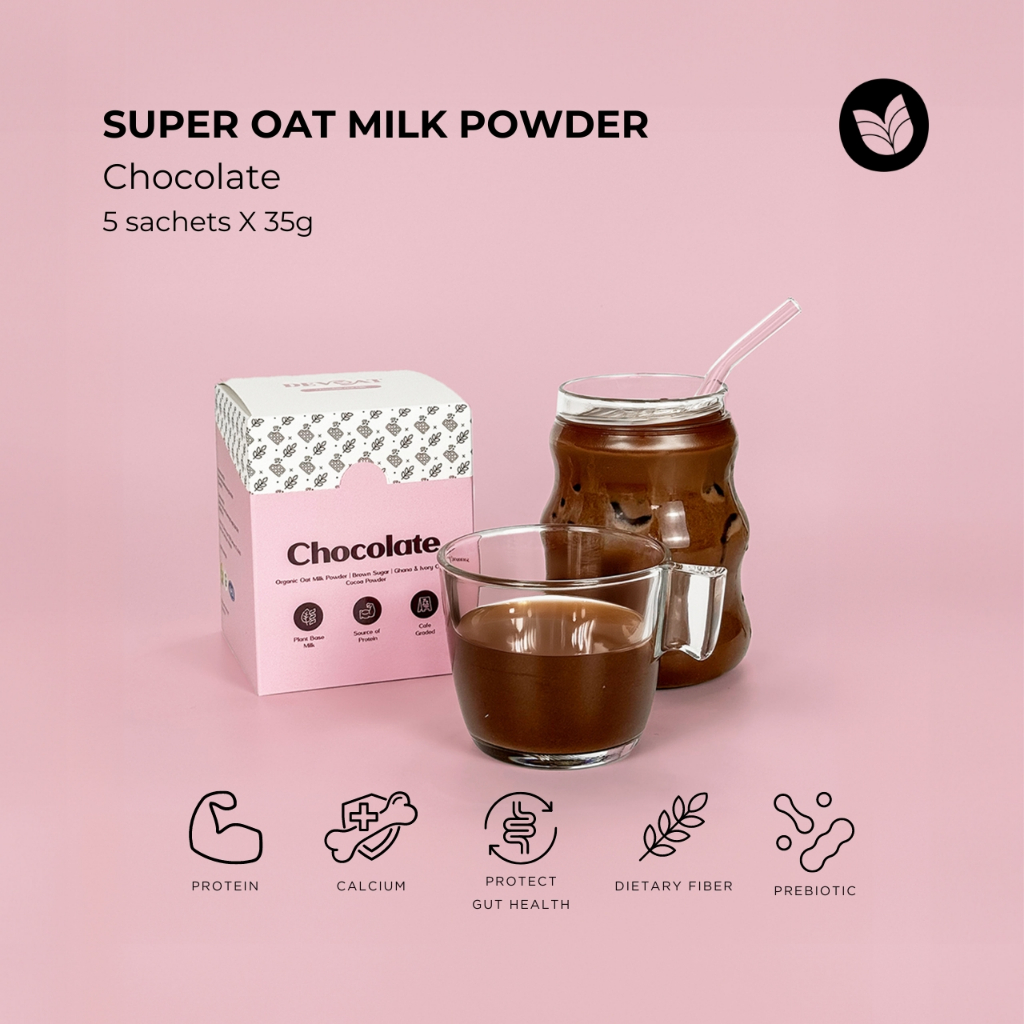 Devoat - Chocolate Oat Milk Powder (35g) Super Oat Milk Latte | Shopee ...