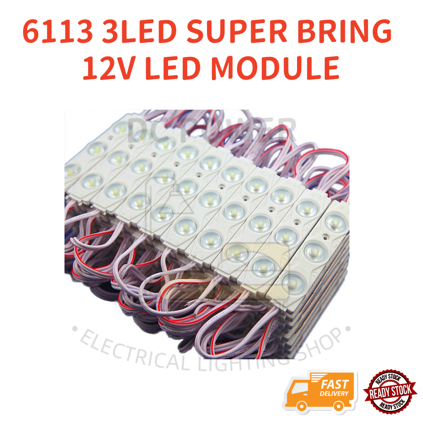 READY STOCK LED 2835 LED MODULE High Brightness 20 pcs 12v 1.5W ...