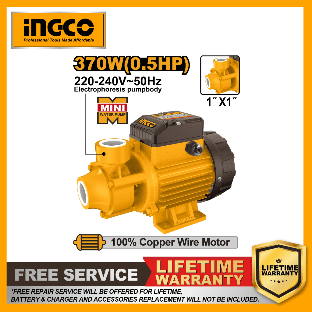 INGCO Water pump VPM37028 | Shopee Malaysia