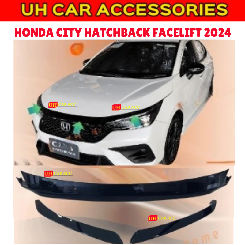 HONDA CITY HATCHBACK 2024 RS FACELIFT 2024 GN5 FRONT GRILLE TOP MOULDING GARNISH EYE LIP GLOSS ...