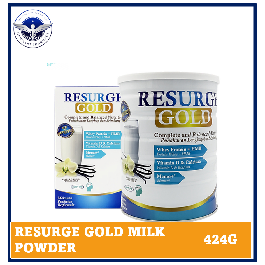 RESURGE GOLD ELDERLY MILK POWDER BOX TYPE (60.6G X 7'S) GOOD FOR MEMORY ...